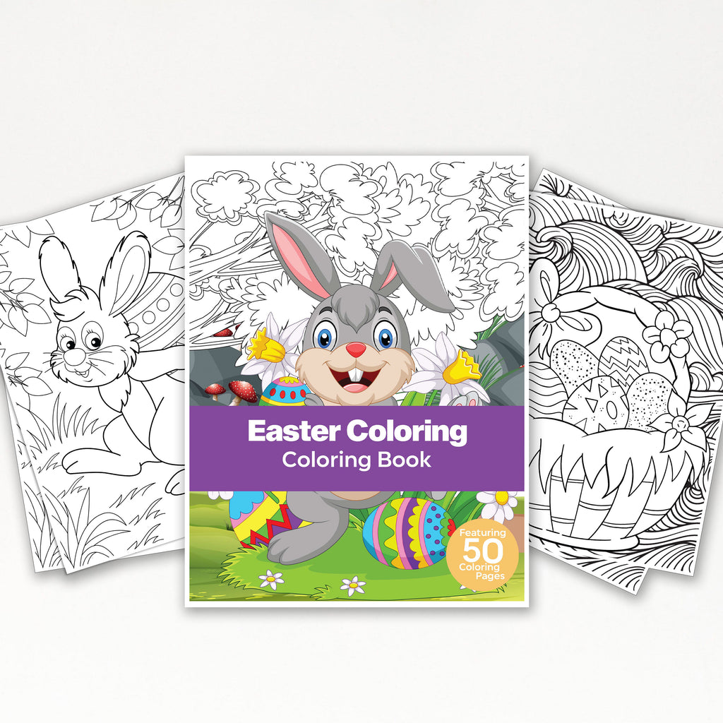 50 Easter Coloring Book Printable Coloring Pages For Kids & Adults (IN ...