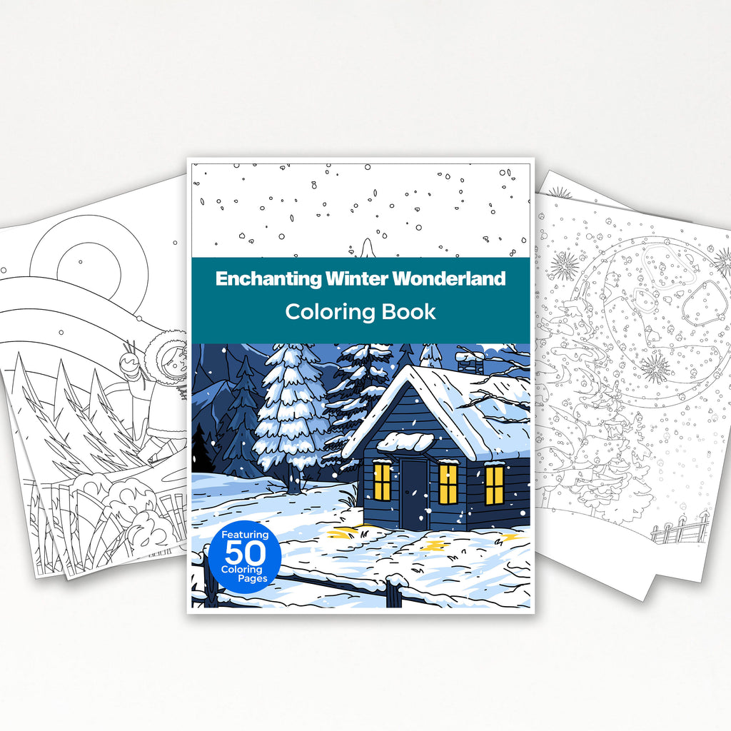 50 Enchanting Winter Wonderland Printable Coloring Pages For Kids & Ad ...