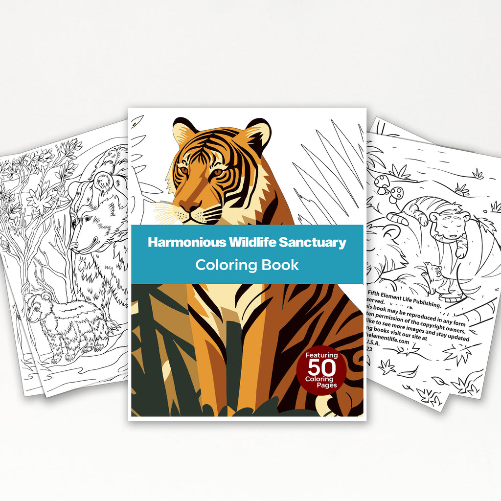 50 Harmonious Wildlife Sanctuary Printable Coloring Pages For Kids & A ...