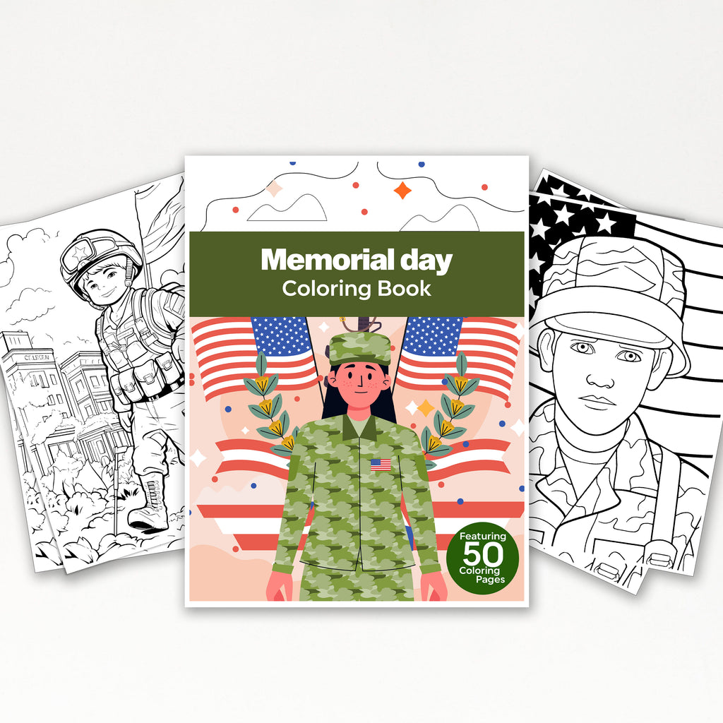 50 Patriotic Memorial Day Printable Coloring Pages For Kids & Adults ...