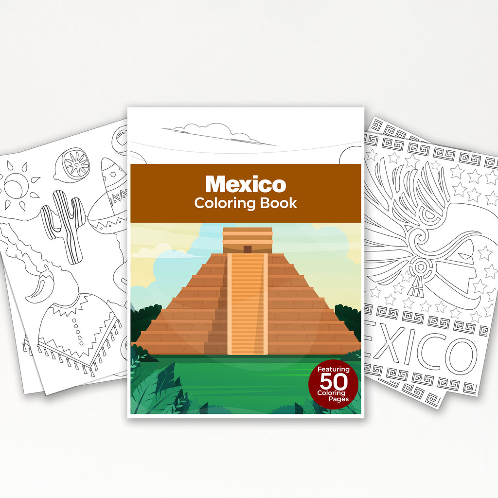 50 Best Mexico Printable Coloring Pages For Kids & Adults (INSTANT DOW ...