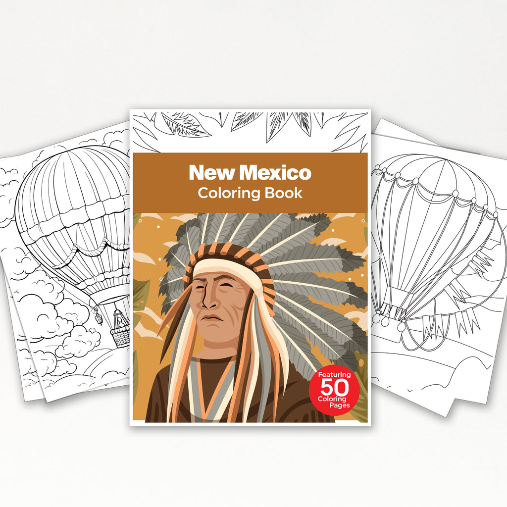 50 Best New Mexico Printable Coloring Pages For Kids & Adults (INSTANT ...