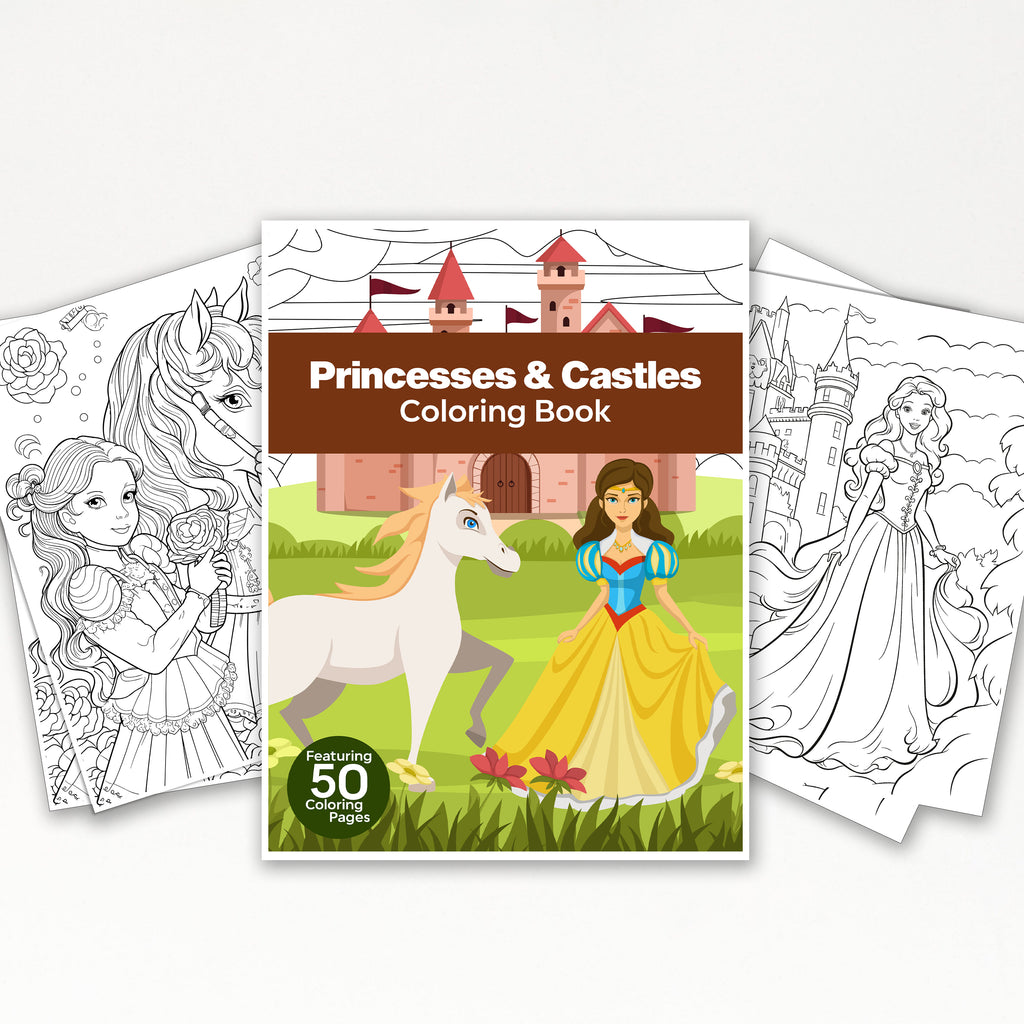 50 Enchanted Castle Printable Coloring Pages For Kids & Adults (INSTAN ...