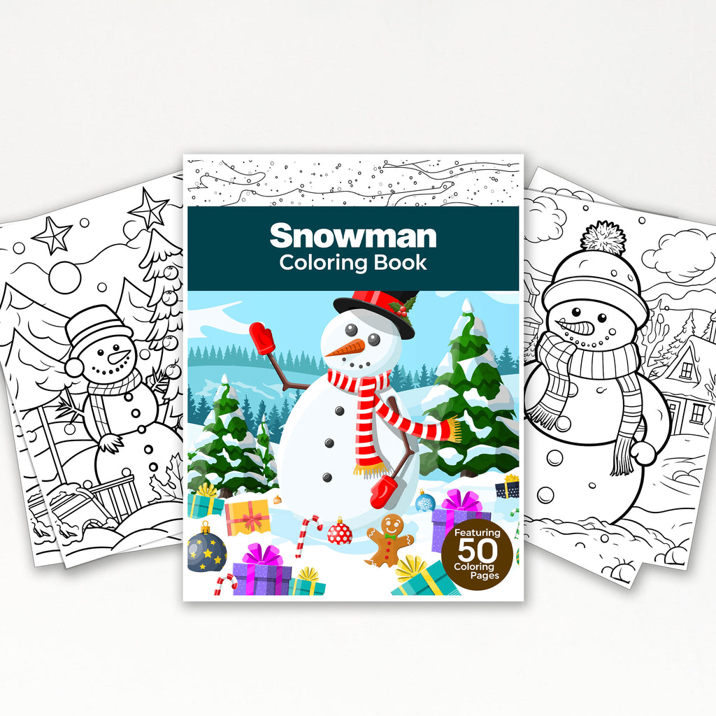 50 Winter Wonderland Snowman Printable Coloring Pages For Kids & Adult ...