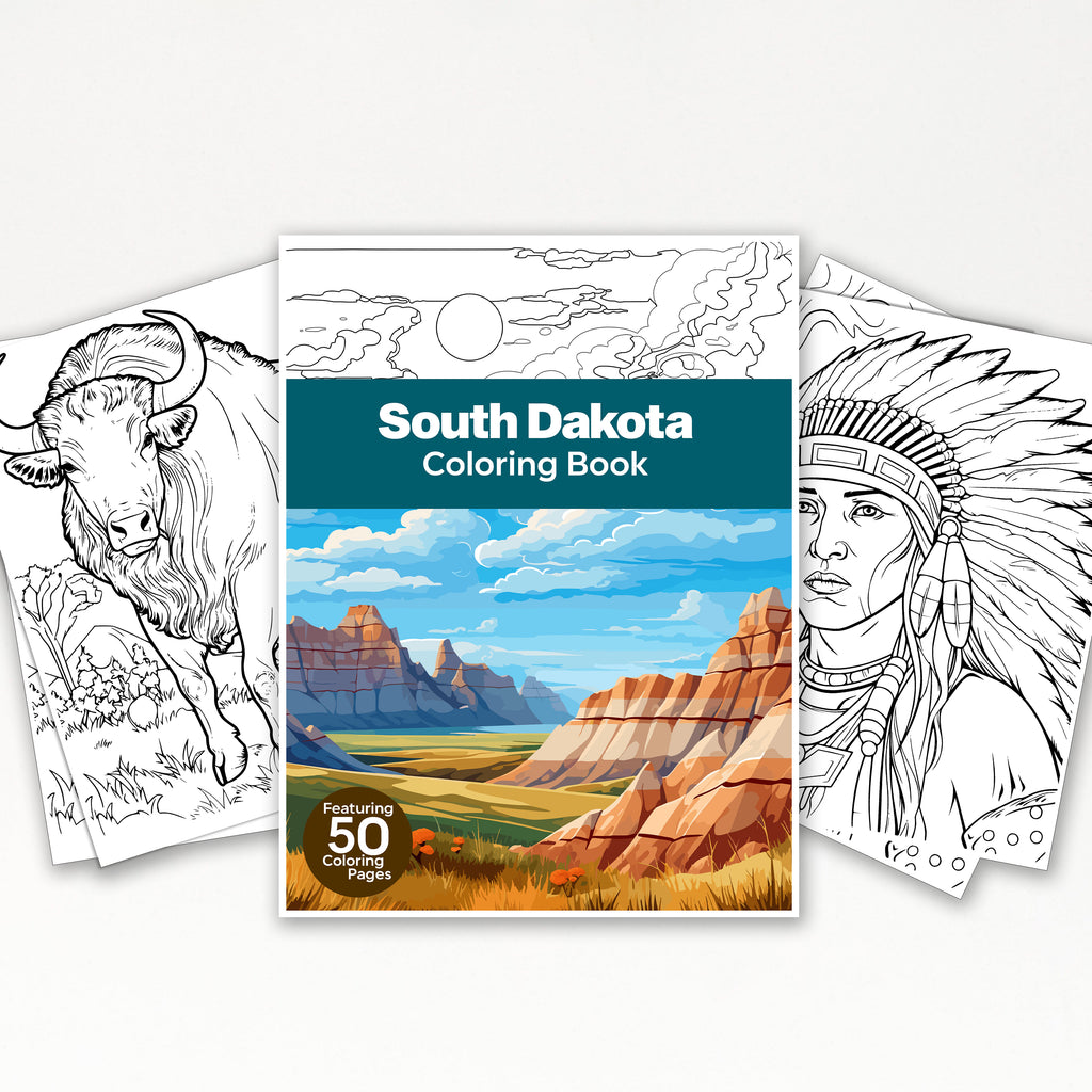 50 Best South Dakota Printable Coloring Pages For Adults & Kids (INSTA ...