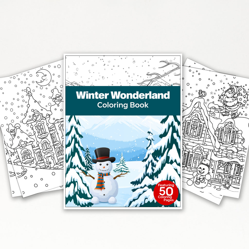 50 Winter Wonderland Printable Coloring Pages For Kids & Adults (INSTA ...
