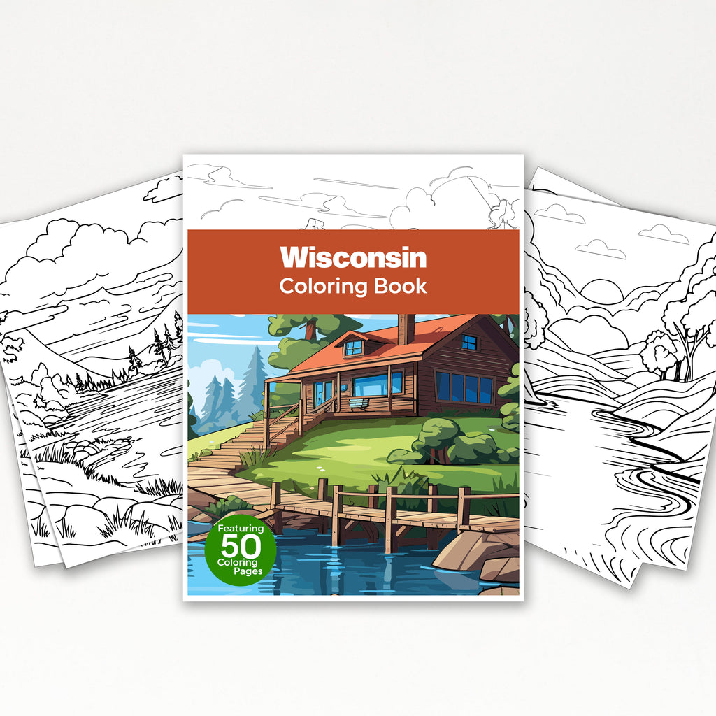 50 Best Wisconsin Printable Coloring Pages For Adults & Kids (INSTANT ...