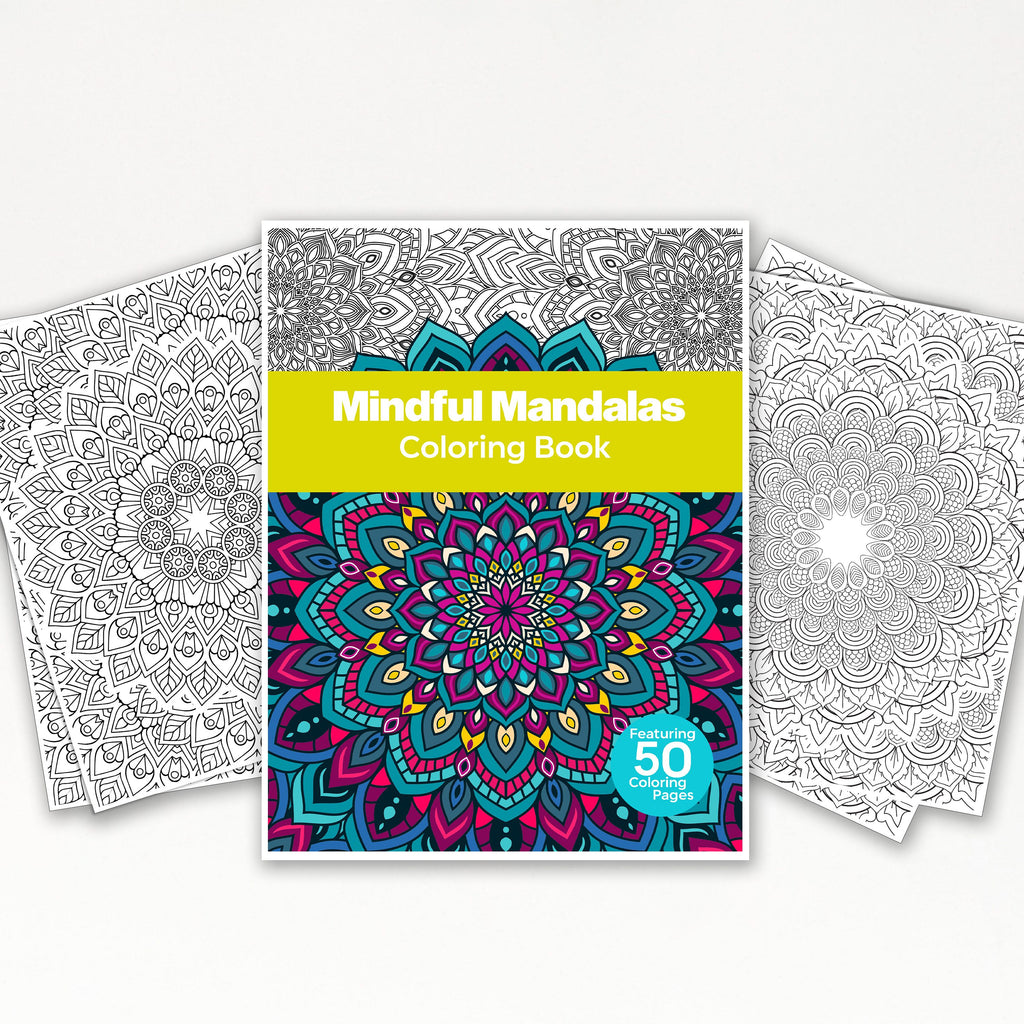 Mindful Mandala Printable Coloring Pages For Kids & Adults (INSTANT DO ...