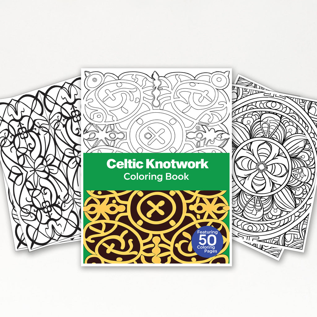50 Celtic Knotwork Printable Coloring Pages For Kids & Adults (INSTANT ...