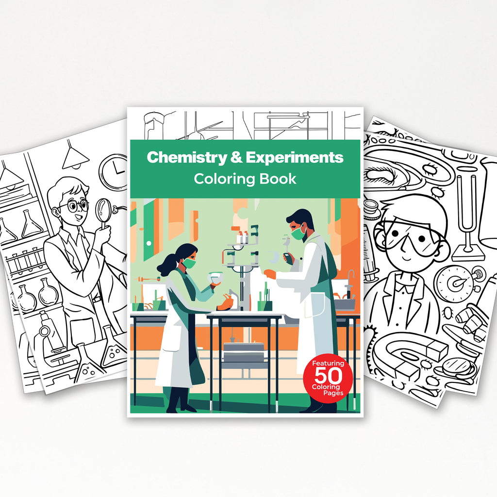 50 Chemistry & Experiments Printable Coloring Pages For Kids & Adults ...