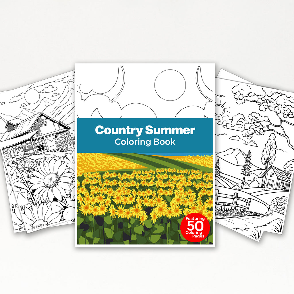 50 Radiant Country Summer Printable Coloring Pages For Kids & Adults ...