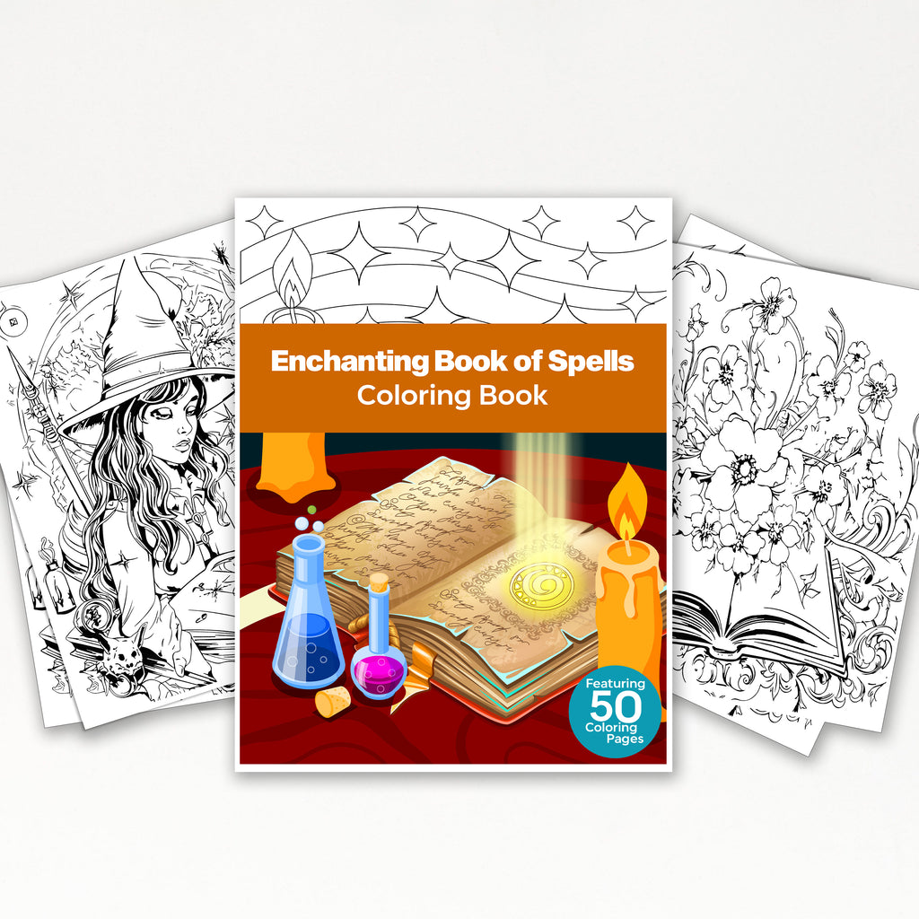50 Enchanting Book Of Spells Printable Coloring Pages For Kids & Adult ...