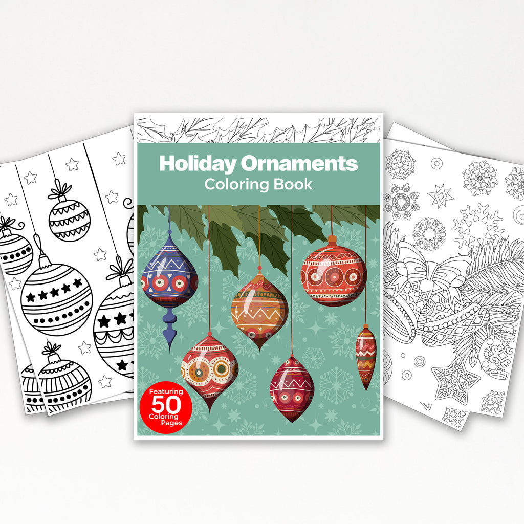 50 Beautiful Ornaments Printable Coloring Pages For Kids & Adults (INS ...