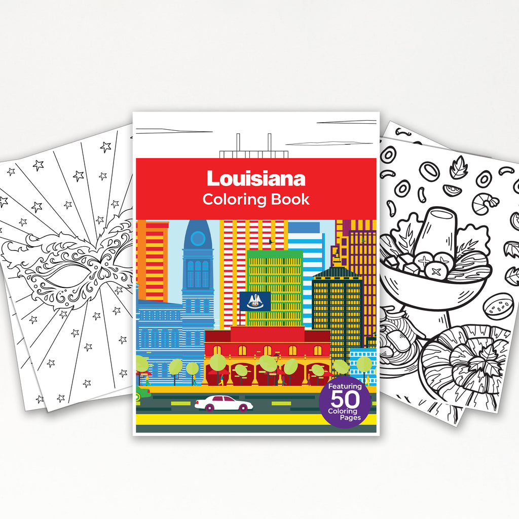 50 Vibrant Louisiana Printable Coloring Pages For Kids & Adults (INSTA ...