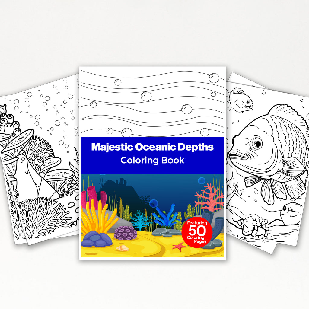 50 Majestic Oceanic Depths Printable Coloring Pages For Kids And Adult ...