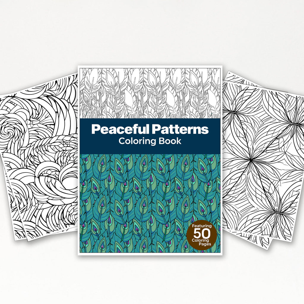50 Peaceful Patterns Printable Coloring Pages For Kids & Adults (INSTA ...