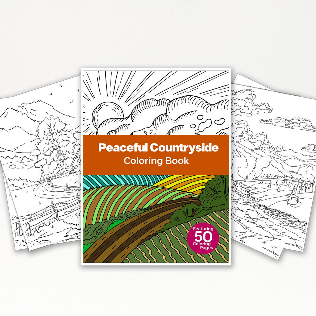 50 Peaceful Countryside Printable Coloring Pages For Kids & Adults (IN ...