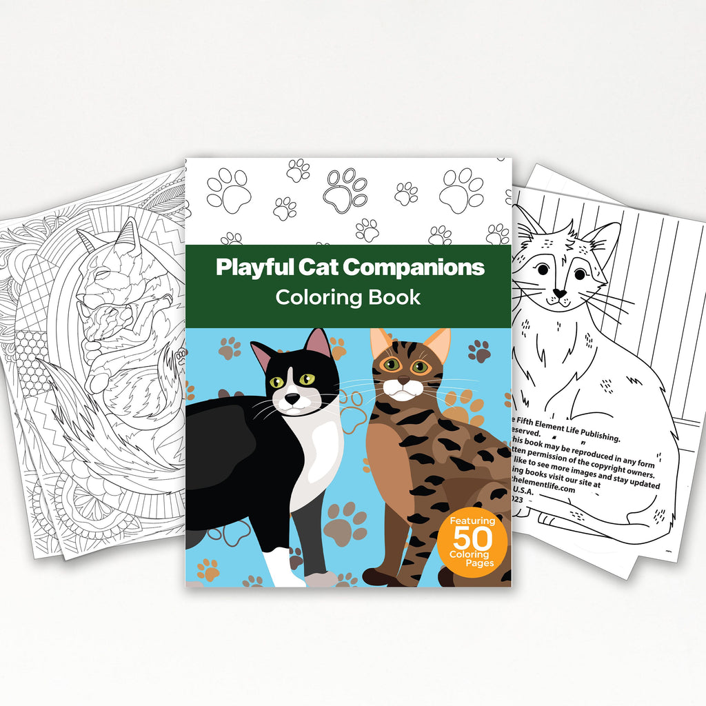 50 Playful Cat Companion Printable Coloring Pages For Kids & Adults (I ...